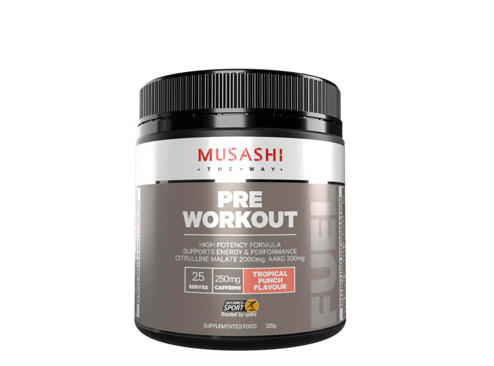 MUSASHI Pre-Workout - 225g / 25 Serves – BODYSTRONG