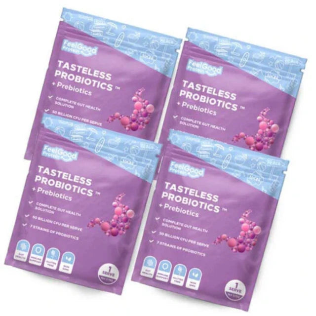 Feel Good Tasteless Probiotics + Prebiotics 4 Pack Sample – BODYSTRONG