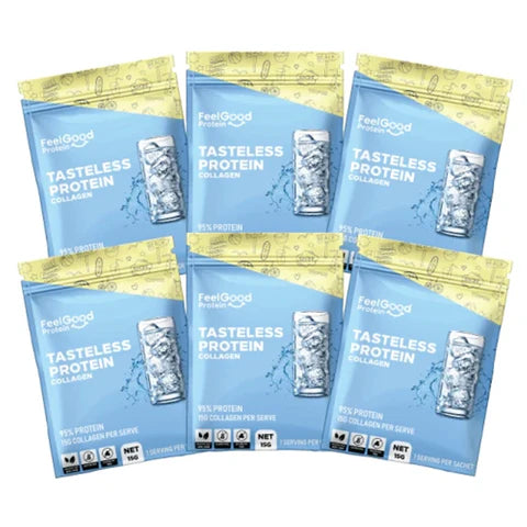 Feel Good Tasteless Protein Collagen Samples 15g x 6 Pack – BODYSTRONG