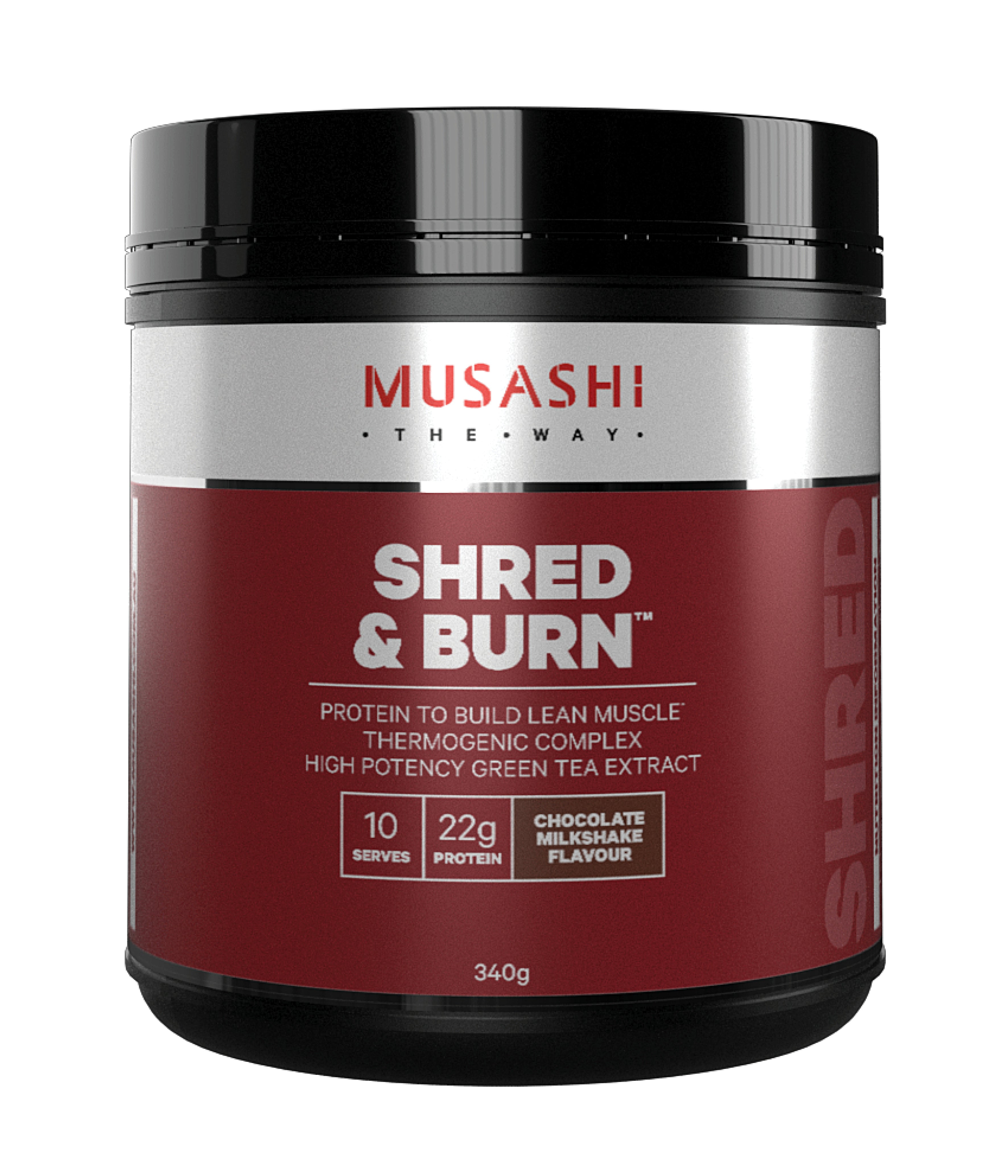 MUSASHI Shred & Burn Protein Powder - 340g – BODYSTRONG